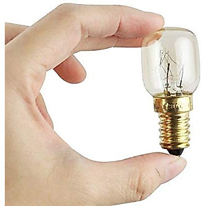 CTKcom 15W E14 Base 4173175 Oven Light Bulbs(6 Pack)- Microwave Light Bulbs 120V Heat Resistant Bulbs 300'C,Warm White Incandescent Light Bulb 360° Beam Angle,110-130V,6 Pcs