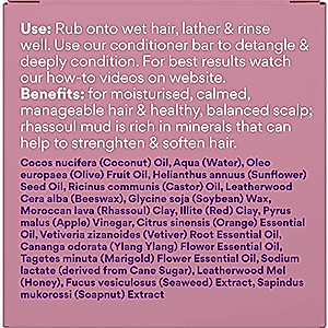 Beauty and the Bees Moroccan Mudd Shampoo Bar 100% Natural From Tasmania Australia with Leatherwood Honey and Bees Wax 125 grams