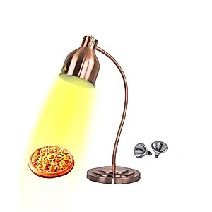Commercial Food Heat Lamp Portable Electric Food Warmer Foods Suitable for Restaurant Buffet Family Dinner Kitchen, Multi -Function Food Warming Heating Light with Gift -Free Dust Cover (Single Head)