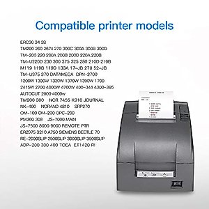 LxTek 30 Pack Compatible Ribbon Replacement for ERC-30, ERC 30 34 38 B/R Used with Epson ERC30 ERC34 ERC38 NK506 Printer (Black and Red) Tray
