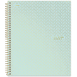 Five Star Spiral Notebook Plus Study App, 1-Subject, College Ruled Paper, 11" x 8-1/2", 100 Sheets, Design Will Vary (06348)