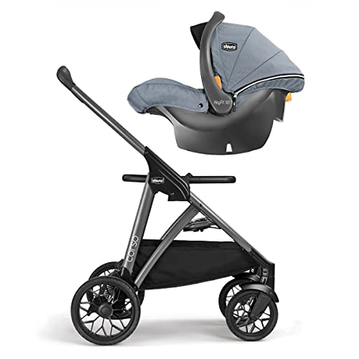 Chicco Corso Modular Quick-Fold Stroller - Black | Black