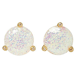 Kate Spade Glitter Round Opaque Earrings