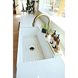 SinkSense Wagner 31.5" x 14" Kitchen Sink Bottom Grid, Stainless Steel