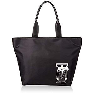 Karl Lagerfeld Paris womens Amour Tote, Black Multi, One Size US