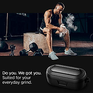 Spigen Rugged Armor Designed for Bose Sport Earbuds Case Cover (2020) - Matte Black