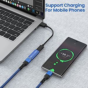 ANDTOBO USB C Female to Female Adapter, 2 Pack USB C 3.1 Female to Female Adapter Coupler, Supports Magsafe Charging and Fast Charging 100W & Data Transfer Extension Connector for USB-C Devices