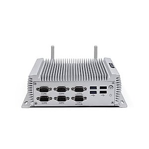 BASOARO Industrial Mini PC Windows 10, Fanless Desktop PC, Core i7 4500U, 8GB RAM 256GB SSD, 2 Gigabit Ethernet, HD, VGA, RS232/RS485 COM Port, 4 USB3.0, 4 USB2.0, WiFi, BT