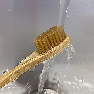 Kids Bamboo Toothbrushes (4 Pack) | BPA Free Color Safe Bristles | Bamboo Charcoal Toothbrushes | Biodegradable & Eco Friendly Toddler Tooth Brush, 4.0 Count