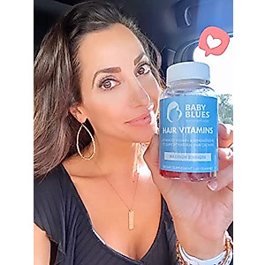 Baby Blues Postpartum Hair Loss Vitamins - Passion Fruit Gummies with Biotin, Collagen, & Folate