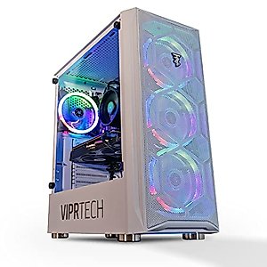 ViprTech Avalanche 2.0 Gaming PC Computer Desktop - AMD Ryzen 7 (16-LCore), AMD Radeon RX 580 8GB, 32GB DDR4 3200 RAM, 1TB NVMe SSD, 700w PSU, VR-Ready, RGB, WiFi, Windows 10 Pro, 1-Year Warranty