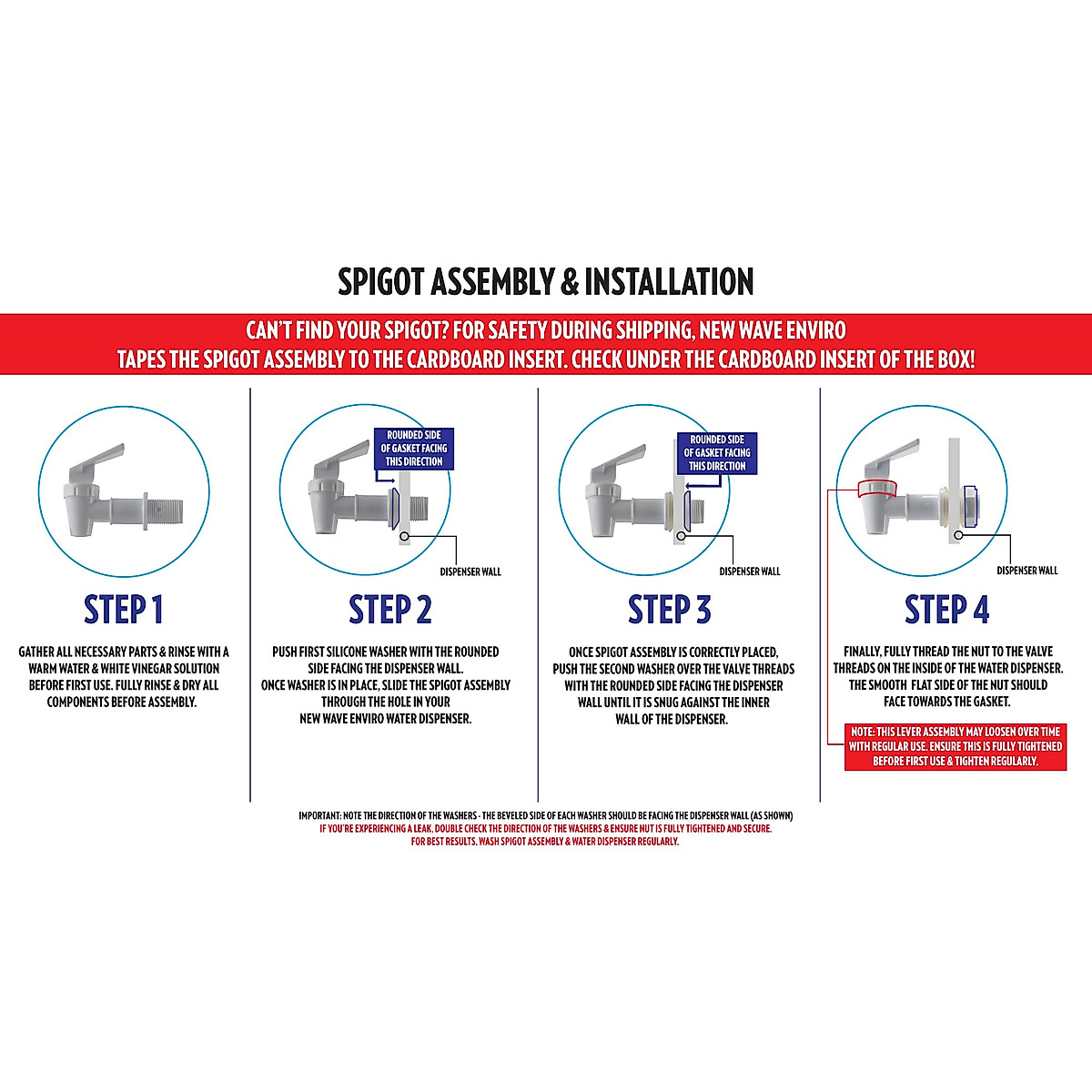 New Wave Enviro Porcelain Water Dispenser, Classic Blue Stripe Design, 2.5 Gallon Capacity, Included BPA Free Spigot, Dispenser for Beverages, Lotions, Shampoos