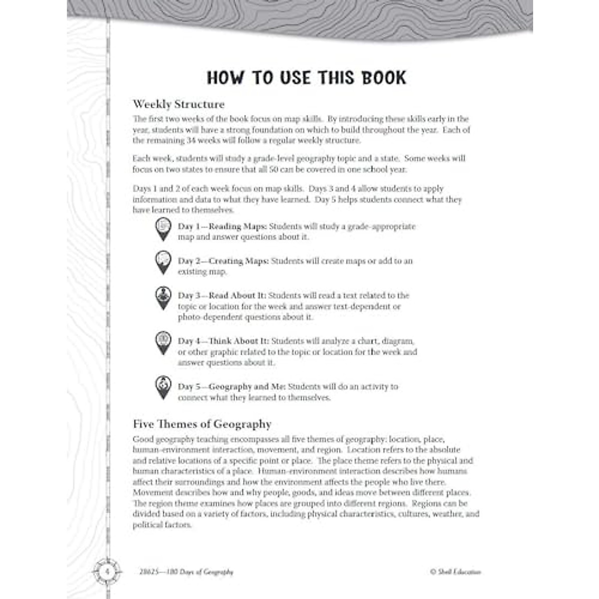 180 Days™: Social Studies, Geography for 4th Grade Practice Workbook for Classroom and Home, Cool and Fun Practice Created by Teachers (180 Days of Practice)