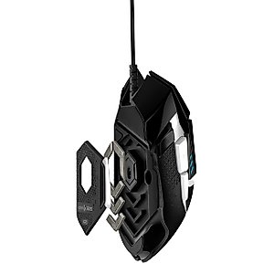 Logitech G502 Hero High Performance Gaming Mouse Special Edition, Hero 25K Sensor, 25 600 DPI, RGB, Adjustable Weights, 11 Programmable Buttons, On-Board Memory, PC/Mac - Black/White