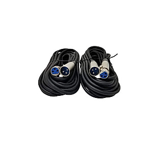 Your Cable Store XLR Mic Cable Kit Two 10 Foot, Two 15 Foot, Two 25 Foot and Two 50 Foot XLR Patch Cables