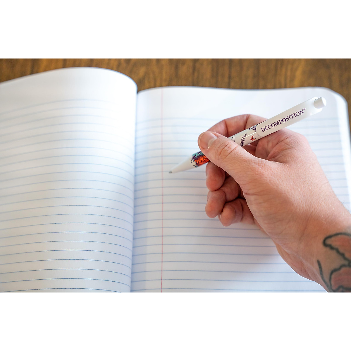 Decomposition California Poppies College Ruled Composition Notebook - 9.75 x 7.5 Journal with 160 Lined Pages - Cute Notebooks for School Supplies, Home & Office - 100% Recycled Paper - Made in USA