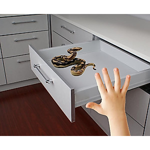 Higherbros Snake Toys Scary Prank Boa Constrictor Python Animal Figures Gag Gifts Halloween Decorations for Children's Animal Figurines Toys for Home and Garden Decorating