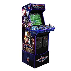 Arcade1Up NFL Blitz Legends Arcade Machine - 4 Player, 5-foot tall full-size stand-up game for home with WiFi for online multiplayer, leaderboards, and a light-up marquee