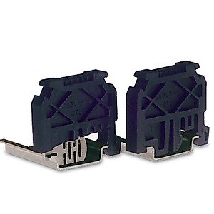 ASI ASIUD1B Din Rail Mounted Snap-On End Stop End Clamp (Pack of 25)