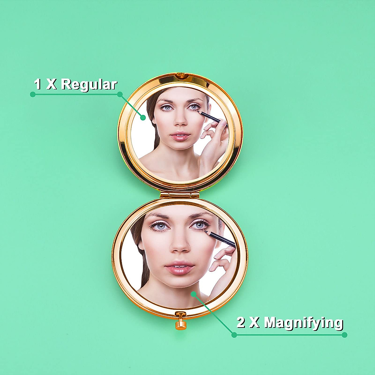 Funny Gifts for Women Compact Makeup Mirror for Sister Daughter Fun Birthday Gifts for Women Funny Saying Gifts for Women Sarcastic Gifts for Her Folding Makeup Mirror Christmas Retirement Gifts