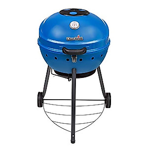 Char-Broil 21302145 Kettleman TRU-Infrared Charcoal Kettle Grill, Blue