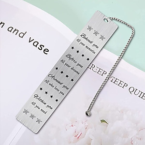 Jzxwan Happy 55th Birthday Gifts for Men Women, 55 Year Old Birthday Bookmark Gift for Her Him, Fifty-Five Birthday Presents Decorations
