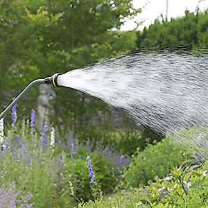 Melnor 65146AMZ RelaxGrip Shower Head Watering QuickConnects 33" Wand, Black/Yellow