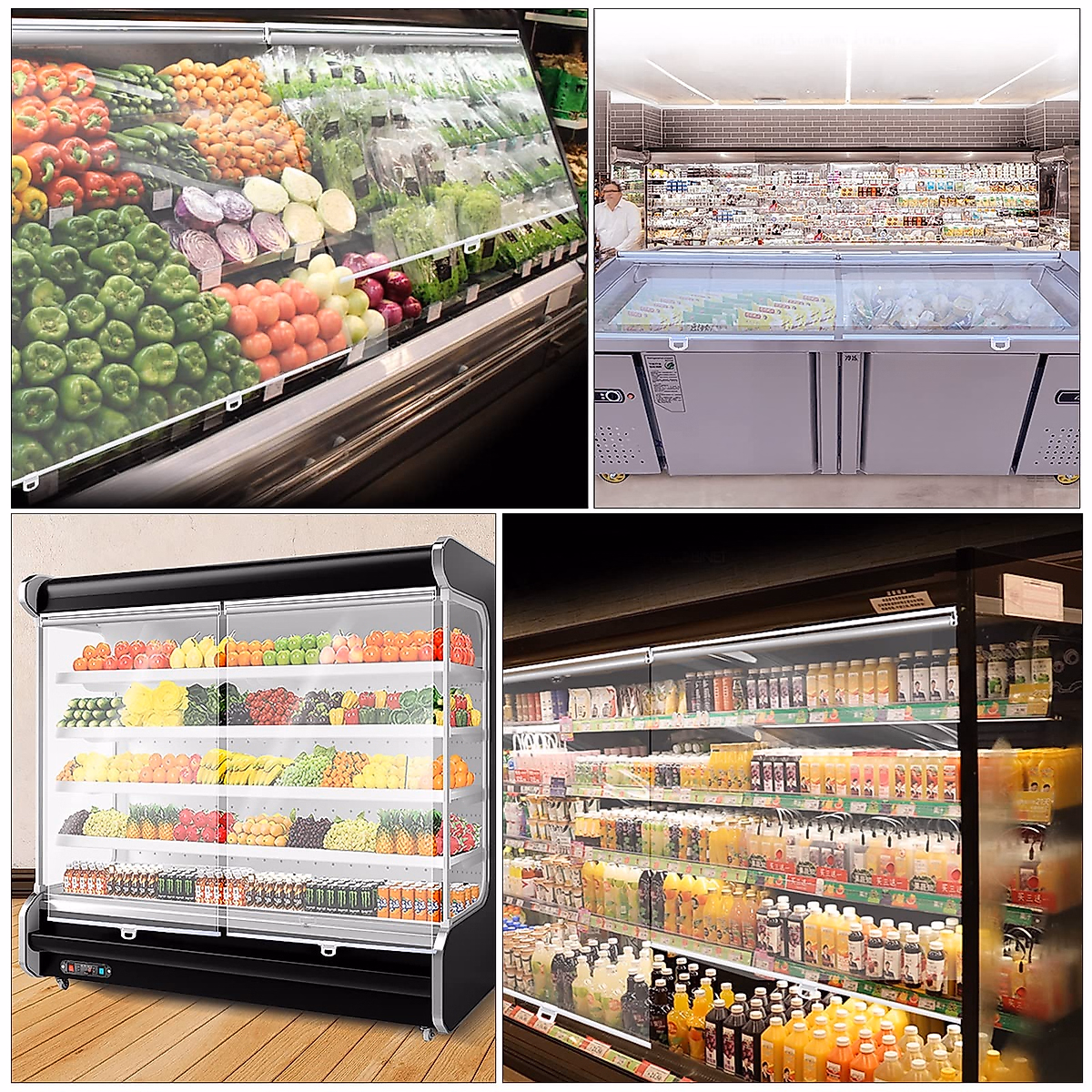 LXLZYXSF Clear Plastic Roller Shade for Supermarket Vegetables Display Cabinet/Commercial Refrigerated Upright Refrigerators, Counter Partition Blind with Handle (Size : W60cmxH150cm)