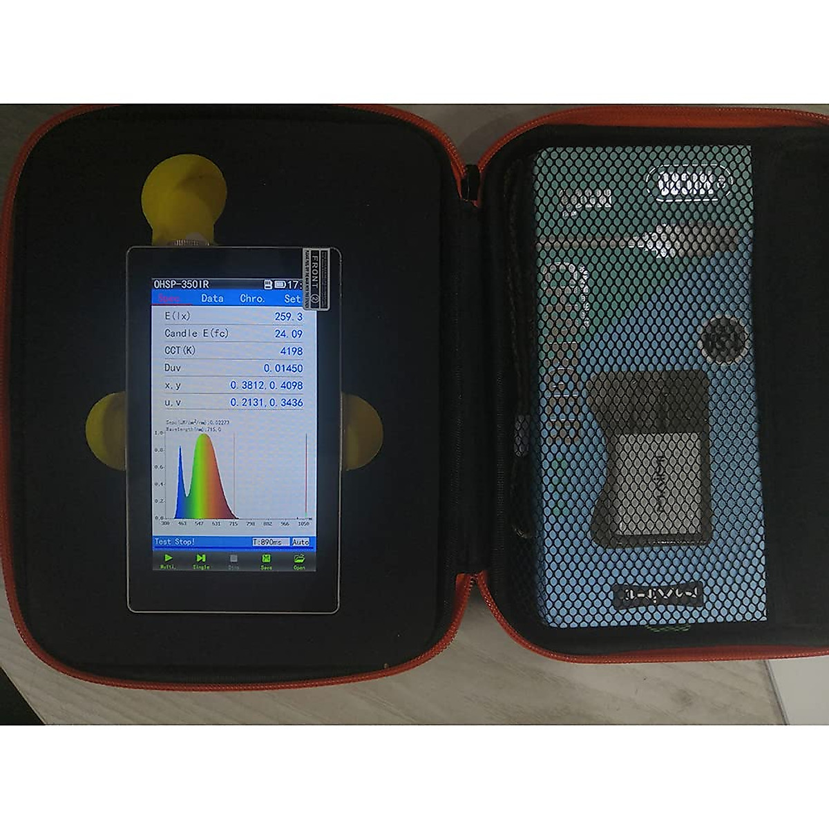 Hopoocolor OHSP350IR 380-1050nm Spectrometer LED Wavelength Meter Spectrometer Handheld 1000nm with PC Software