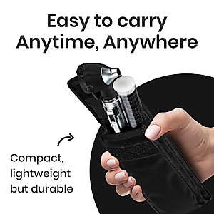 Zyrev ZetaLife Otoscope Set with 150 Extra Disposable Specula Tips, Black