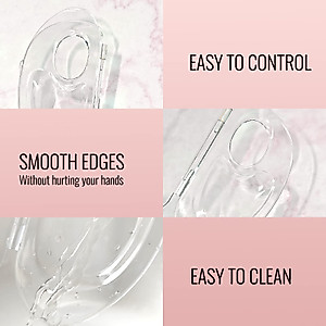 Erinde Handheld Makeup Mixing Palette, Acrylic Transparent Mixing Foundation Tray for Makeup Artist and Beginner, Lipstick Eyeshadow Foundation Color Test Art nail Palette With Foundation Spatula