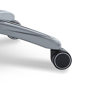 Serta Wellness by Design Executive Office Back in Motion Technology, Ergonomic Computer Chair with Lumbar Support, Mid, Leather, Black