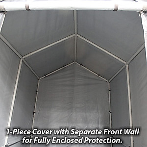 King Canopy Storage Shed 7-Feet x 12-Feet Fitted Replacment Cover, Green