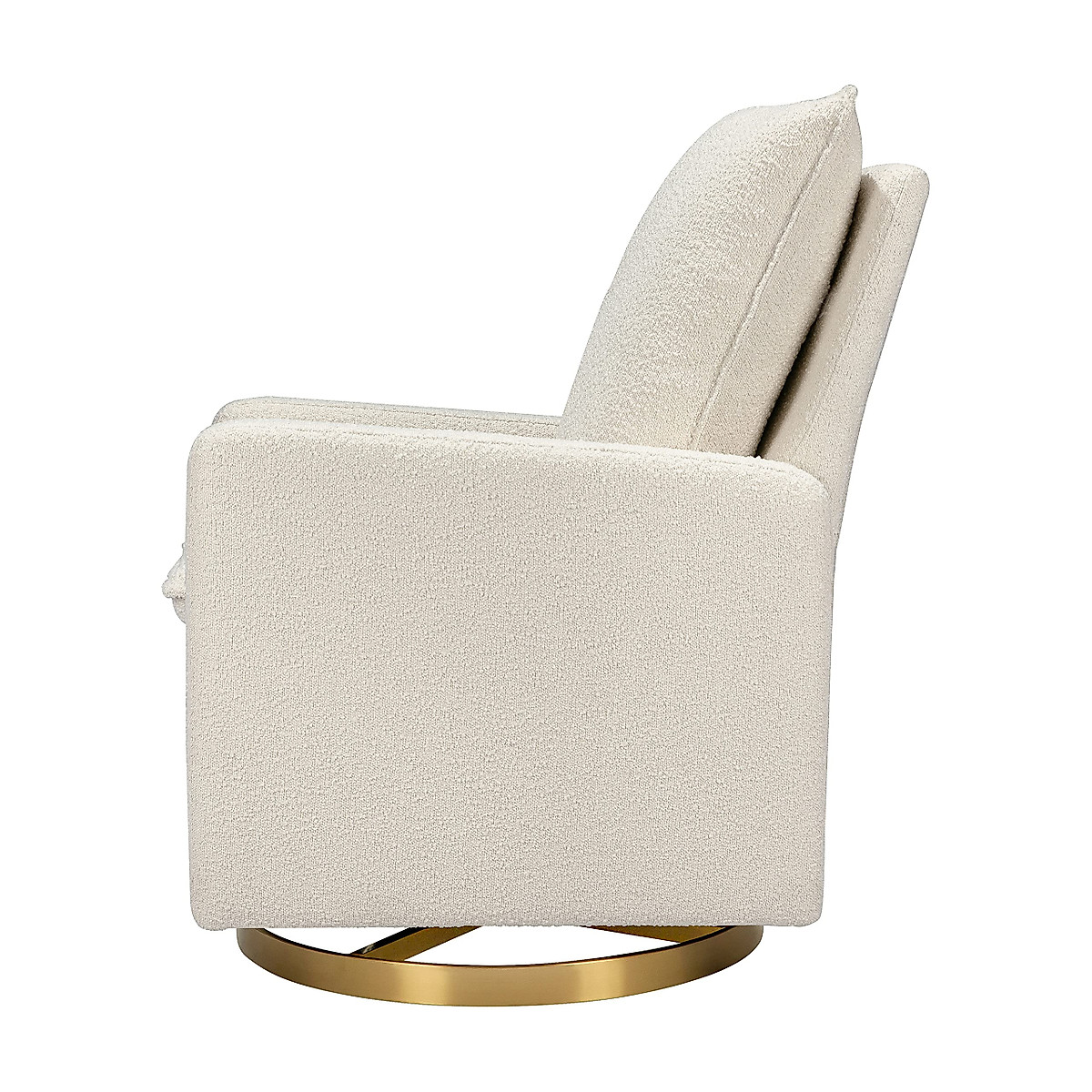 Babyletto Cali Pillowback Swivel Glide in Boucle, Greenguard Gold and CertiPUR-US Certified