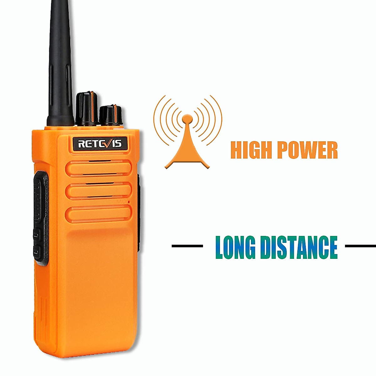 Retevis RT29 Walkie-Talkies Long Range for Adults, Strong Penetration Two Way Radios with 3200mAh Rechargeable, Professional 2 Way Radios Long Range for Hunting(3 Pack)