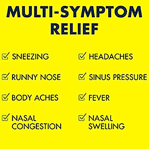 Advil Multi Symptom Cold and Flu Medicine, Cold Medicine for Adults with Ibuprofen, Phenylephrine HCL and Chlorpheniramine Maleate - 50 Coated Tablets