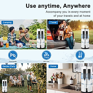 𝗨𝗽𝗴𝗿𝗮𝗱𝗲 Black Activated Carbon Water Filter with Ultrafiltration Membrane Compatible for Gra-vity Filtration System for Home,Travel and Outdoors with NSF Certified
