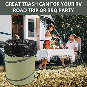 YUDI & GARDEN 45 Gallon-Collapsible Garden Bag,Collapsible Trash Can,Pop Up Trash Can,Collapsible Trash Can Camping,Pop Up Leaf Barrel,Reusable Yard Waste Bags for Patio,Leaf,Lawn,Camp