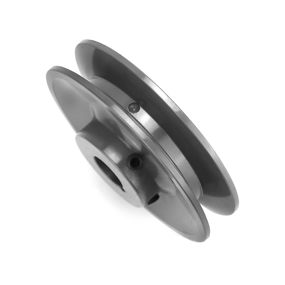 QWORK BK4534 V-Belt Pulley Single Groove, 4L/A or 5L/B V-Belt, 3/4" Bore, 4.25" OD A Belt or Cross Section Classical Cast Iron Fixed Bore 1 Groove V-Belt Sheave, for Many Existing Drive Design