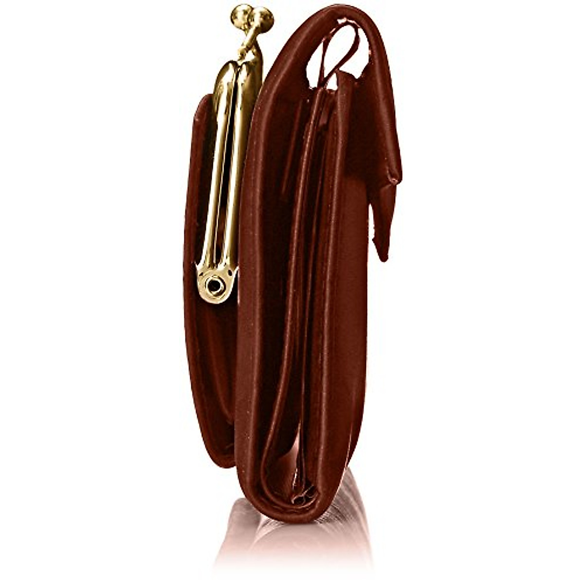 Buxton Heiress Organizer Clutch, Mahogany, One Size