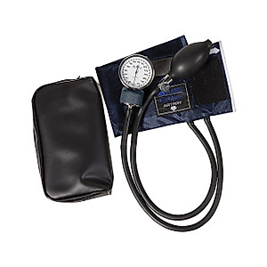 MABIS Aneroid Sphygmomanometer, Pediatric Cuff Size 7.2" to 11.3", Professional Manual Blood Pressuer Cuff with Zipper Case, Caliber Series, Child Cuff