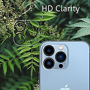 Ailun 2Pack Screen Protector for iPhone 13 Pro [6.1 inch] Display 2021 + 2 Pack Camera Lens Protector, Tempered Glass Film,[9H Hardness] - HD [Not for iPhone 13 Pro Max][4 Pack]