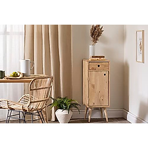 South Shore Kodali Solid Storage Unit, Narrow, Natural Wood