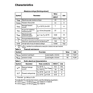 AMX Solar Diodes - Solar Panel Blocking Diodes and Bypass Diodes for Mini Solar Cell Project Connections up to 20v 1000ma - 1N5817 - Pack of 20