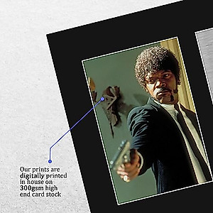 HWC Trading Samuel L Jackson Pulp Fiction Gifts Printed Signed Autograph Picture for Movie Memorabilia Fans - US Letter Size