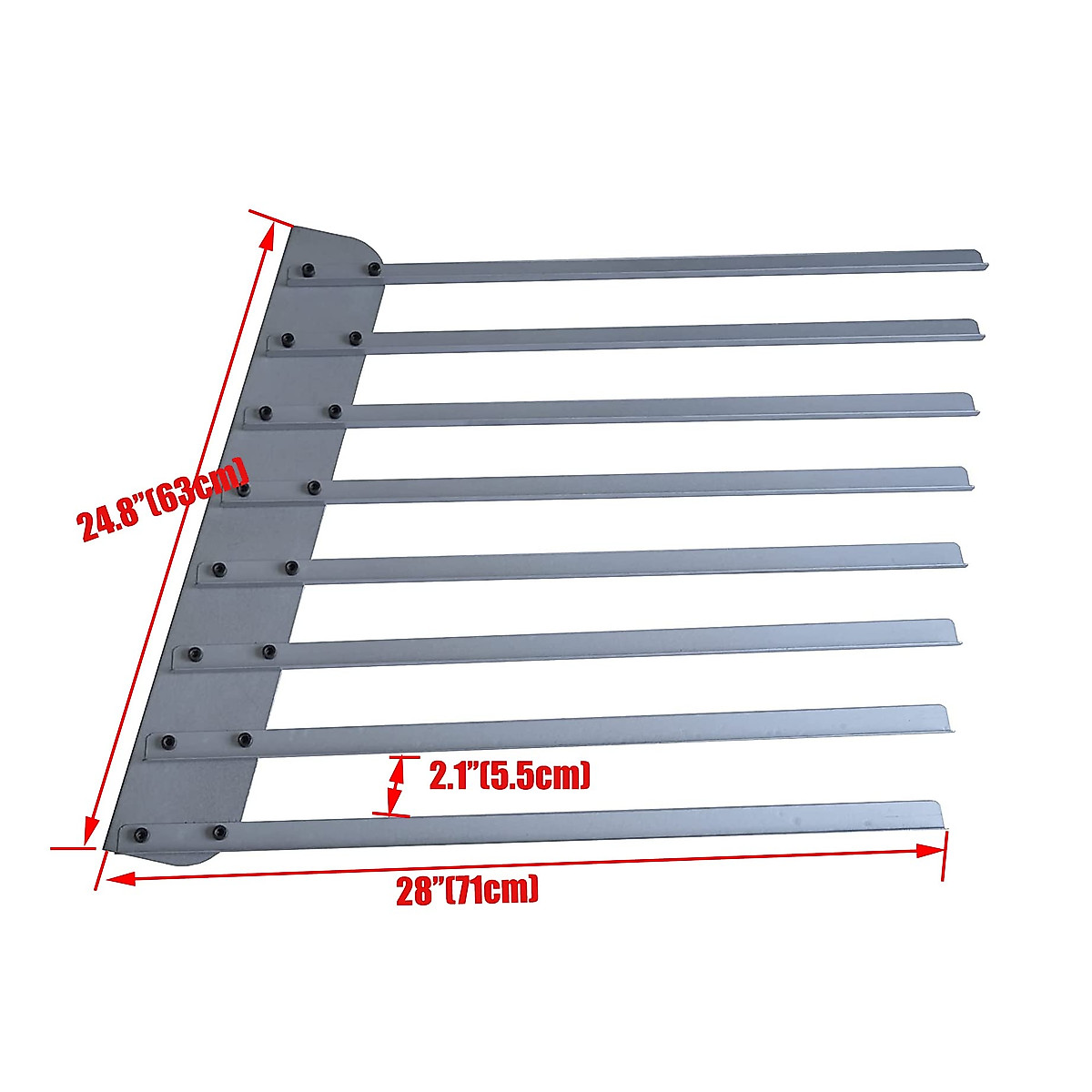 INTBUYING Screen Printing Frame Rack Shelf Storage Holder Screen Printing Squeegee Rack Screen Drying (8 Layer)