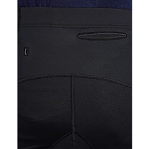 2XU Men's Light Speed Compression Tights - Lightweight & Flexible Support for Improved Running Performance - Black/Gold Reflective - Size Medium