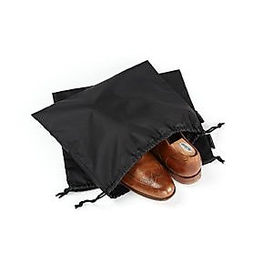 Covermates Keepsakes Shoe Bag Set – Strong Polyester – Hangable – Indoor Storage - Closet Storage-Black