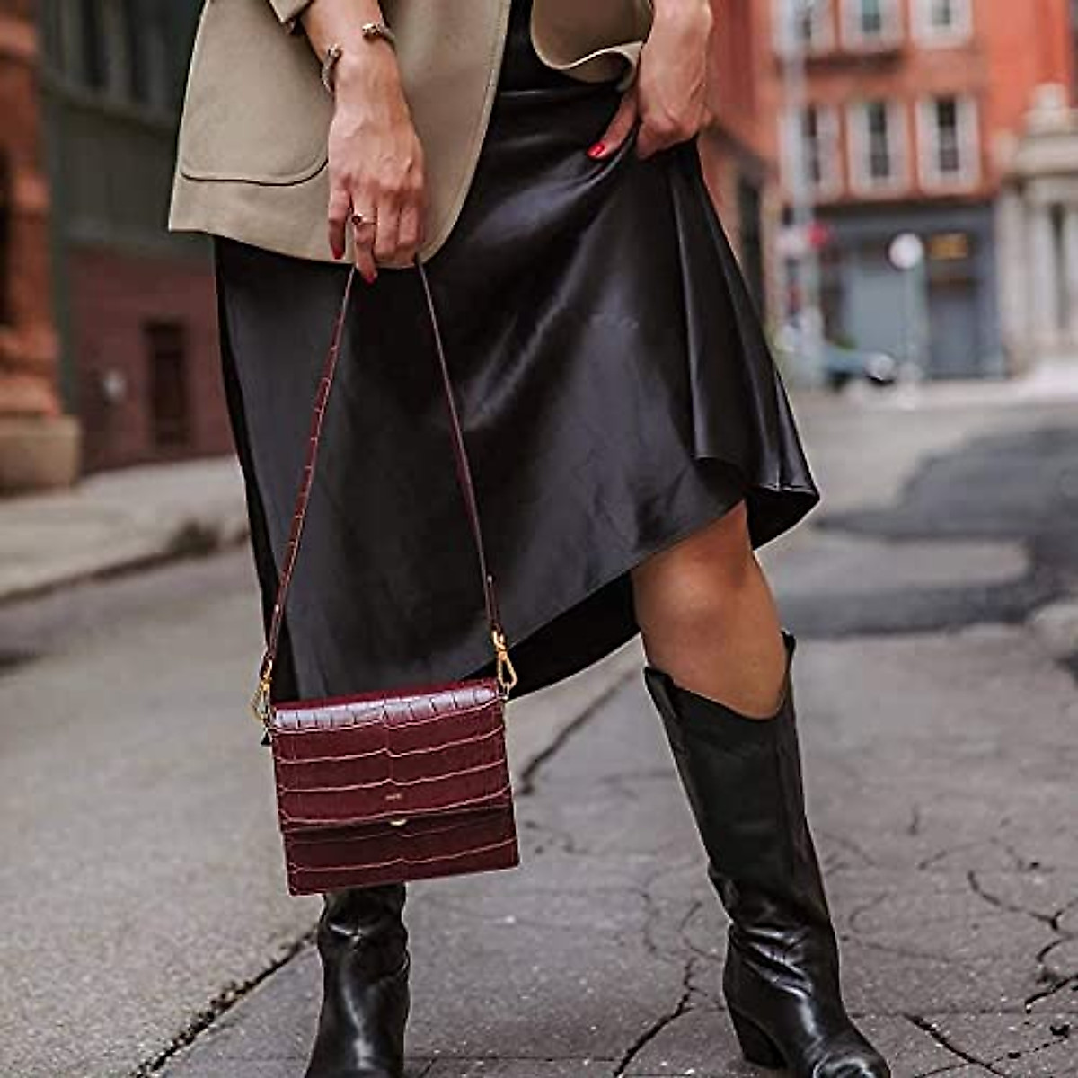 JW PEI Women's Mini Flap Crossbody (Brown)