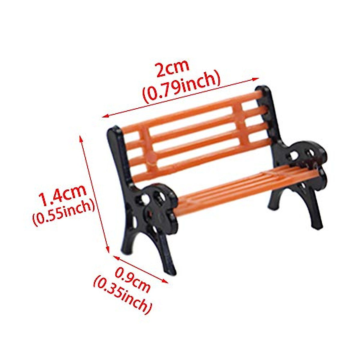 YZ87 10pcs Park Benches Model Train HO TT 1:87 Bench Chair Settee Railway Layout New